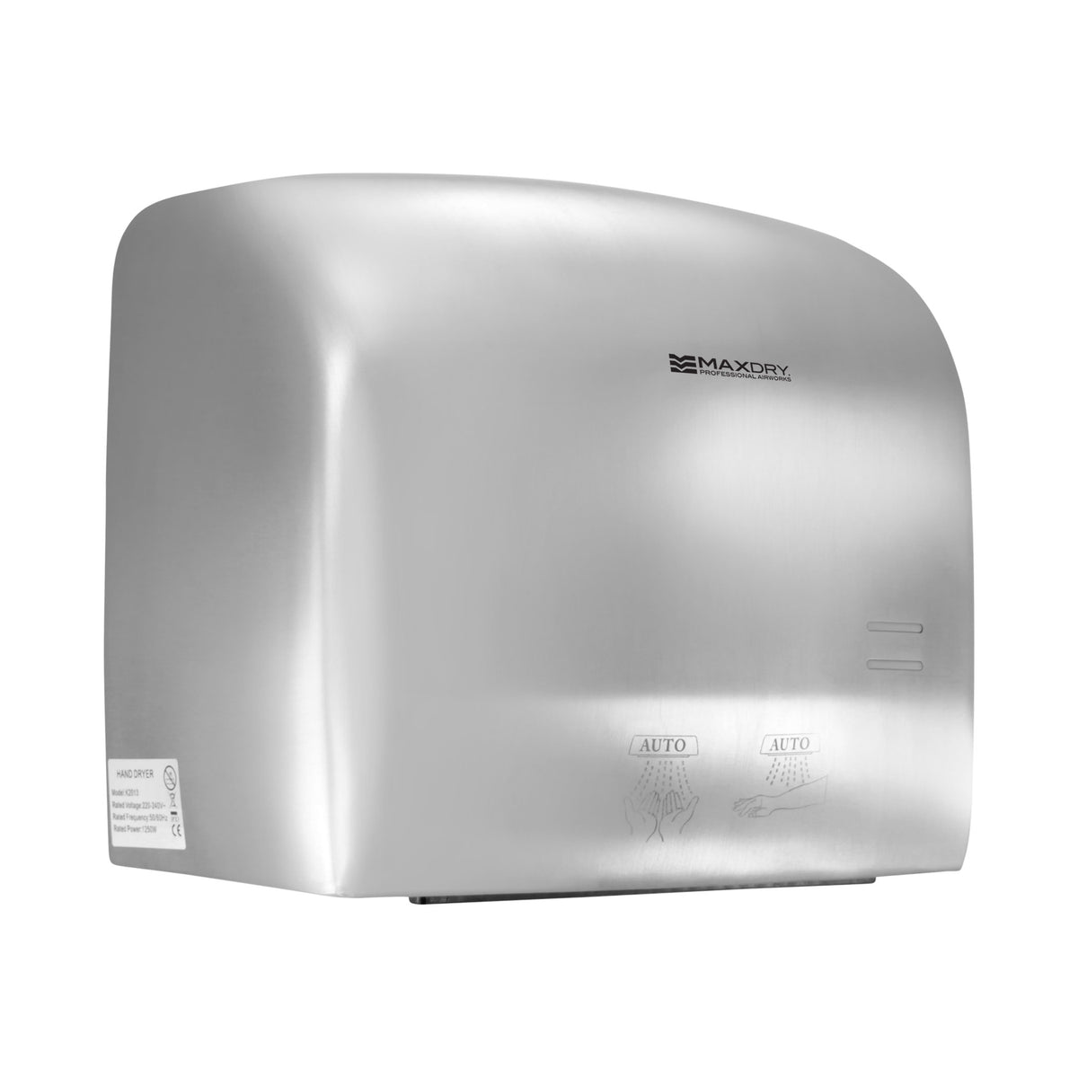 SaverMAX Satin Stainless Steel High-Speed Hand Dryer | Maxdry