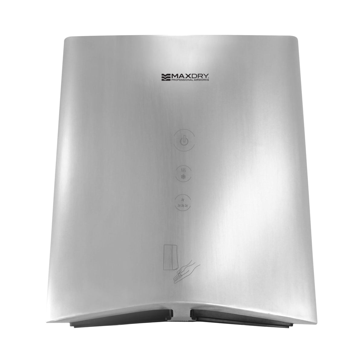 DualMAX Satin Stainless Steel High-Speed Hand Dryer | Maxdry
