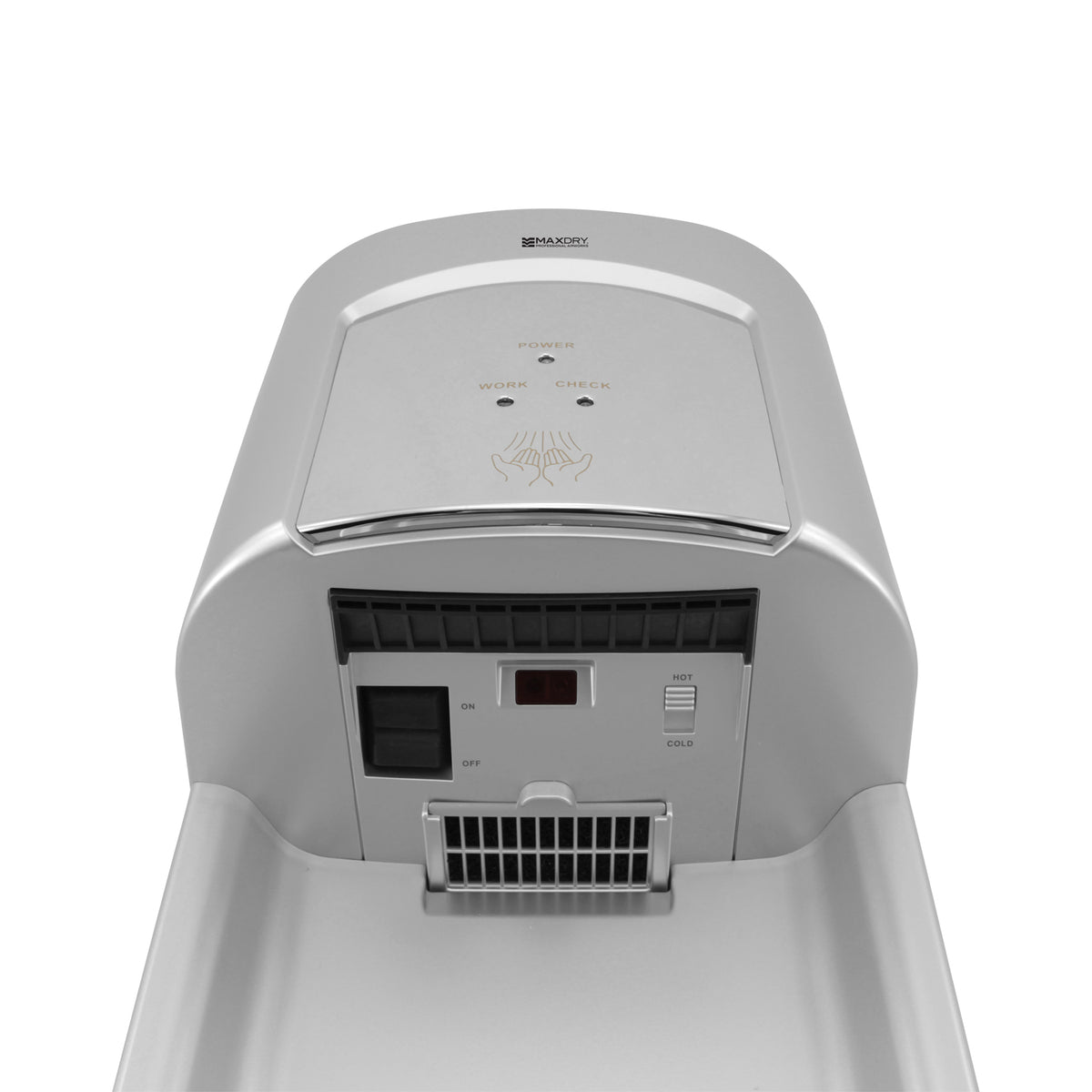 JetMAX High Speed Hand Dryer, Silver/Chrome Coated ABS | Maxdry